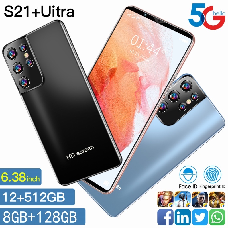 Celular S21 Uitra 6,38 Polegadas 8GB RAM 128GB ROM | Shopee Brasil