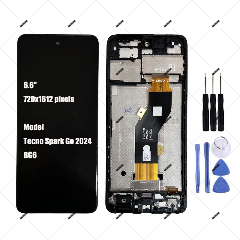 Original Tecno Spark Go 2020 2021 2022 2023 2024 BF7 BG6 Tela LCD Digitalizador De Táctil ...