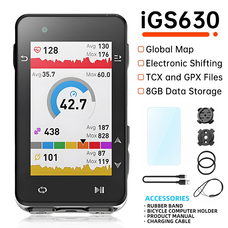 iGPSPORT iGS630 Computador De Bicicleta Mapa Global Offline GPS Ciclismo Sem Fio Suporte A ...