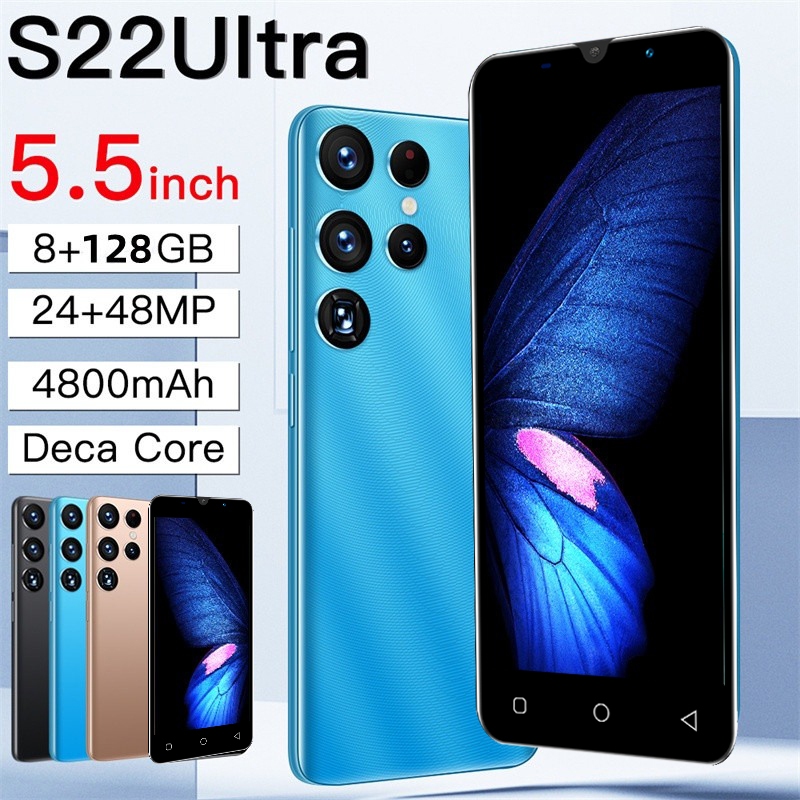 Celular Barato Tela De 5,5 Polegadas 8GB RAM + 128GB ROM 5G Smartphone Android Dual Sim | Shopee ...