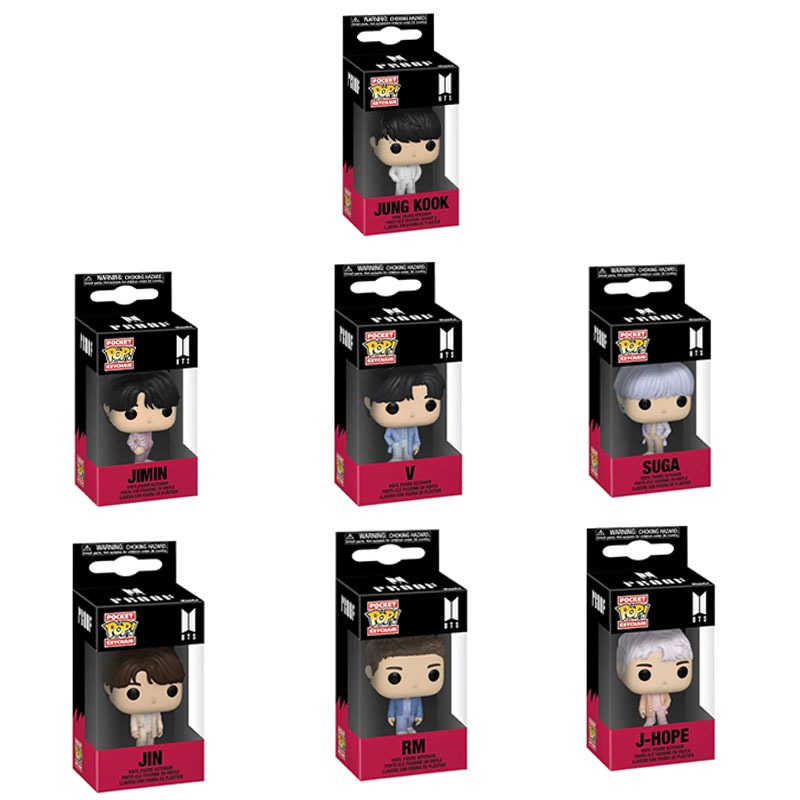 Funko Pop kpop Novo BTS-V JUNG KOOK JIMIN SUGA JIN J-HOPE RM Chaveiro | Shopee Brasil