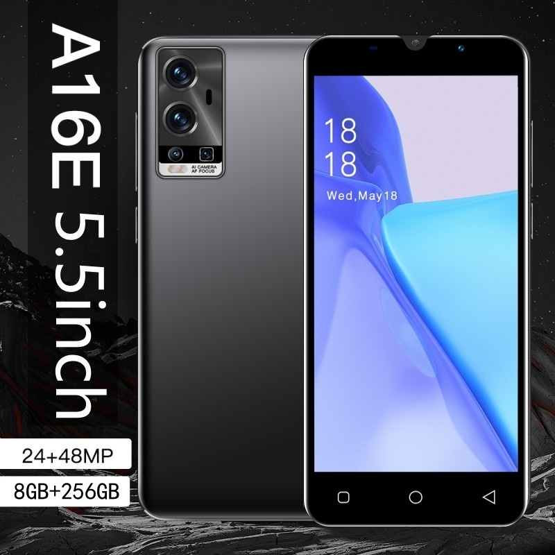 Telefone Celular A16E 8 + 256GB Smartphone Android De 5,5 Polegadas ...