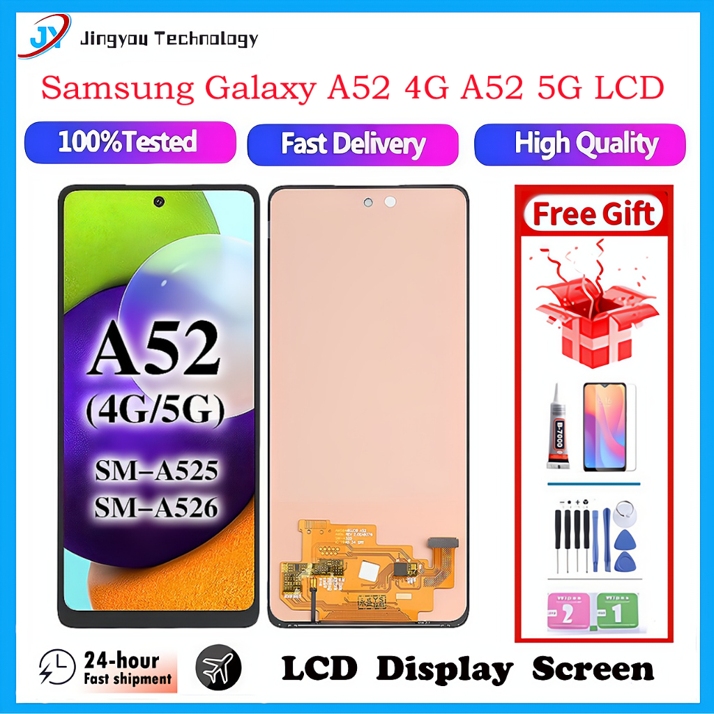 Para Samsung Galaxy A52 4G A52 5G SM-A525 A526 Substituição Da Montagem ...