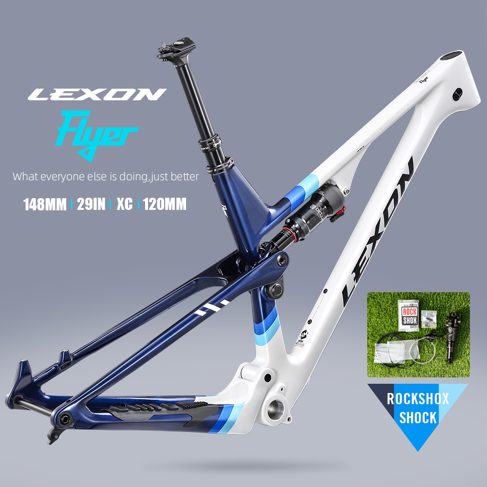 2023 Lexon Flyer 27.5/29er Carbono Suspensão Completa MTB Quadro ...