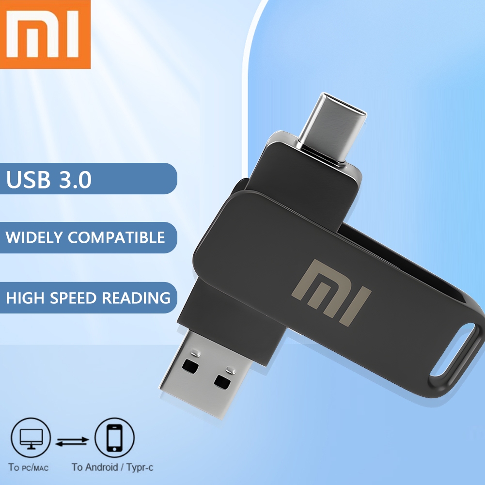 Pen Drive Xiaomi 2 Em 1 USB3.0 Flash Mental 1TB 2TB 128GB 256GB 512GB ...