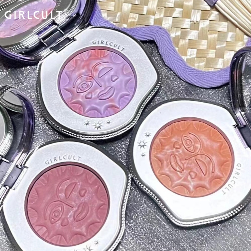 Blush Emocional Girlcult Fuwa Reparador de Alto Brilho Mate Fino Intermitente Cor Adstringente ...