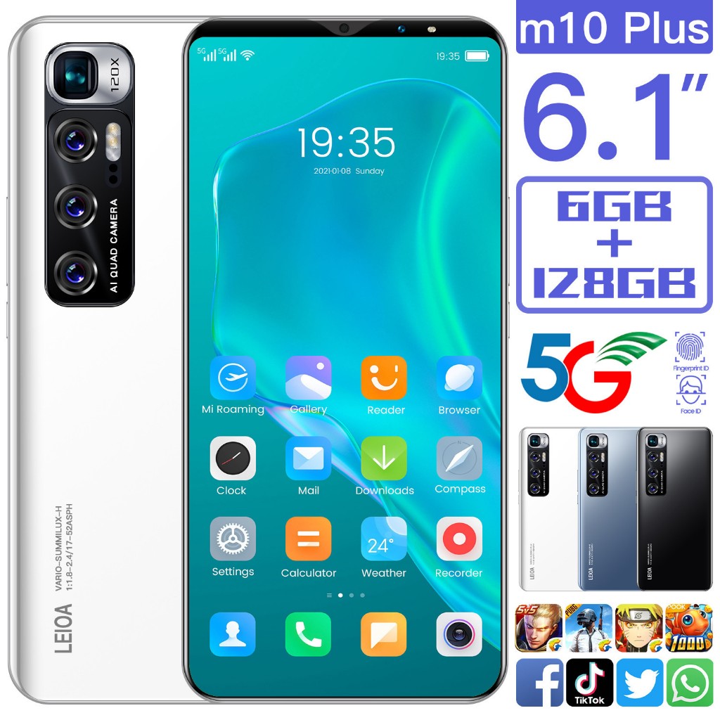 smartphone M10Plus Android 8 + 256GB | Shopee Brasil