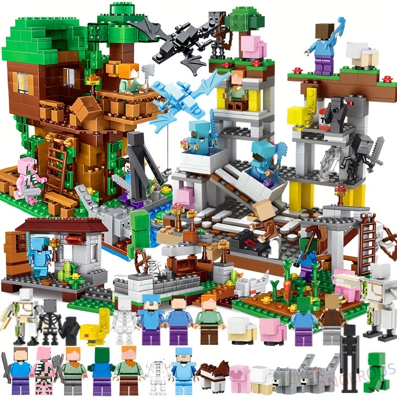 Construindo Blocos Mina Mina Conjunto Mundial de Brinquedos Lego ...