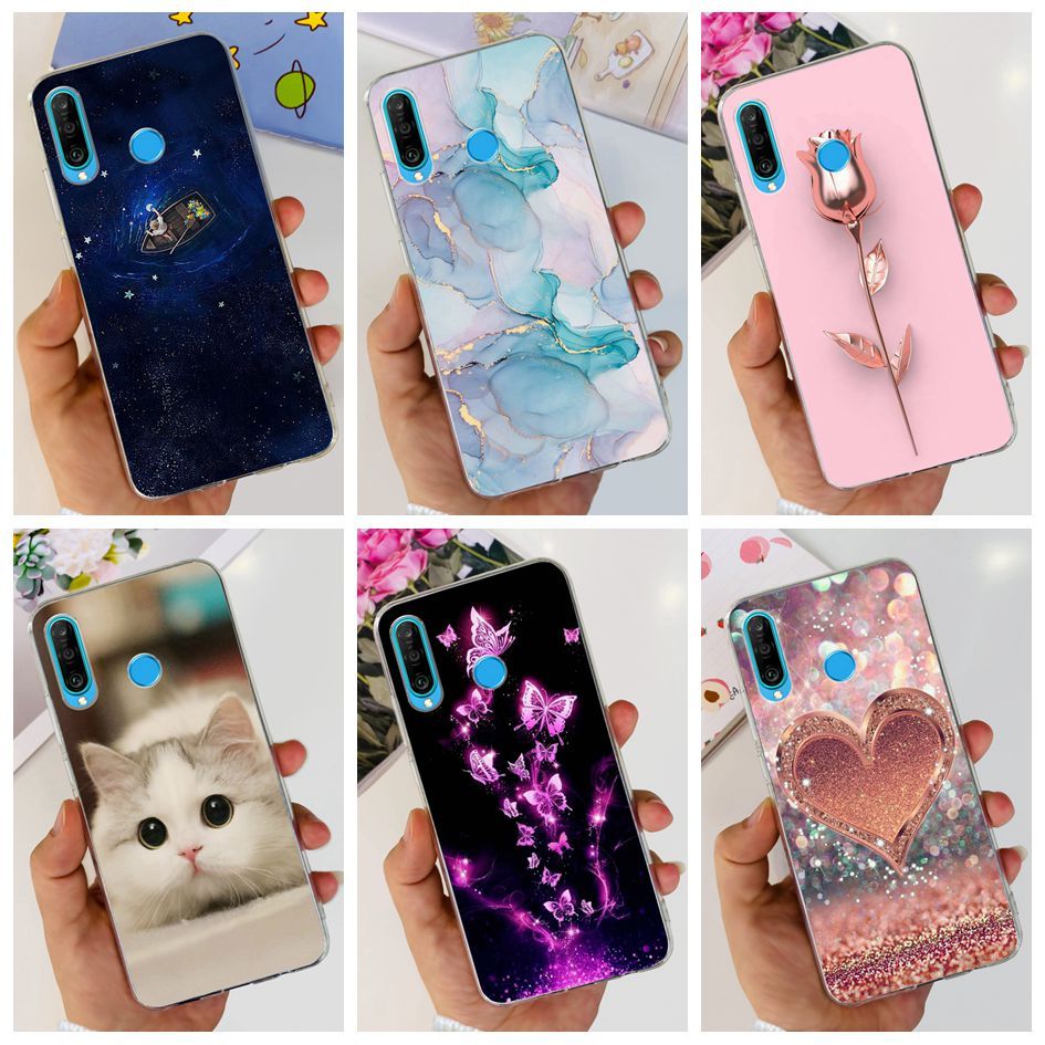 Para Huawei P30 Lite Case MAR-LX1M LX1A LX2 Capa Novo Design Moda ...