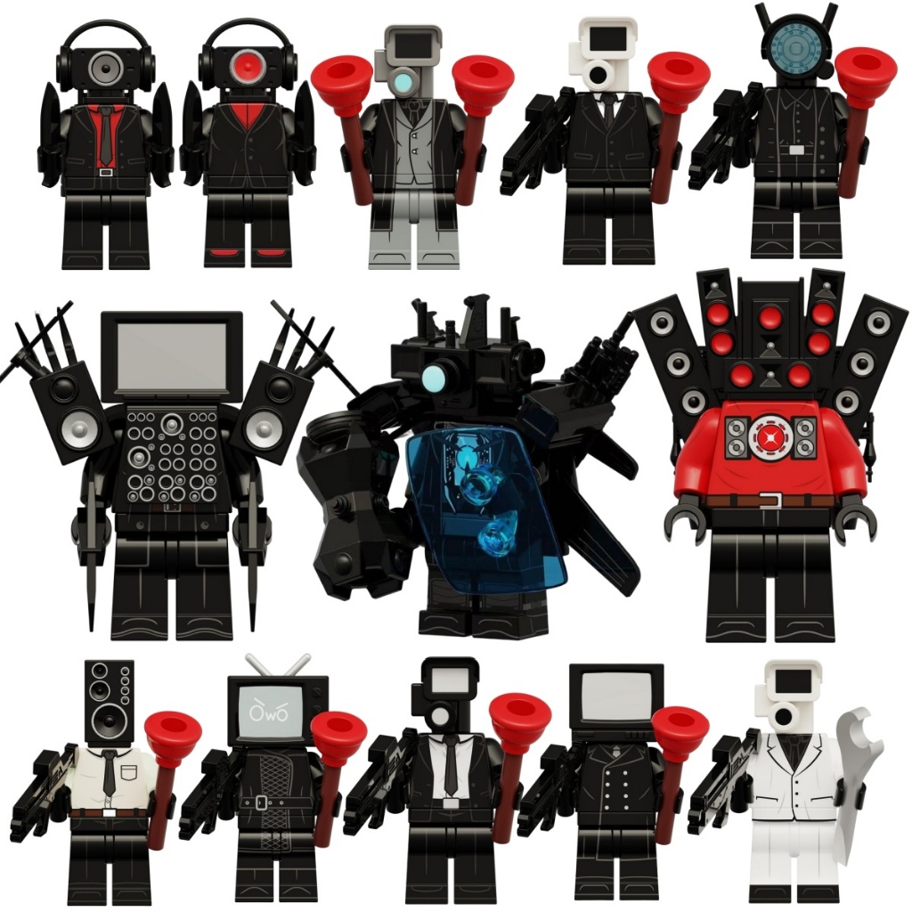 Skibidi Toilet Action Figuras Titan Camera Man Titan Speaker Man ...