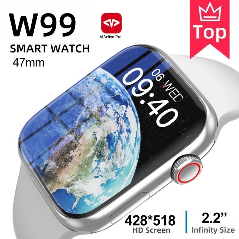 W99 Smart Watch Men Series 9 2.2 inch 428*518 NFC GPS Tracking Bluetooth Call Wireless Charging ...