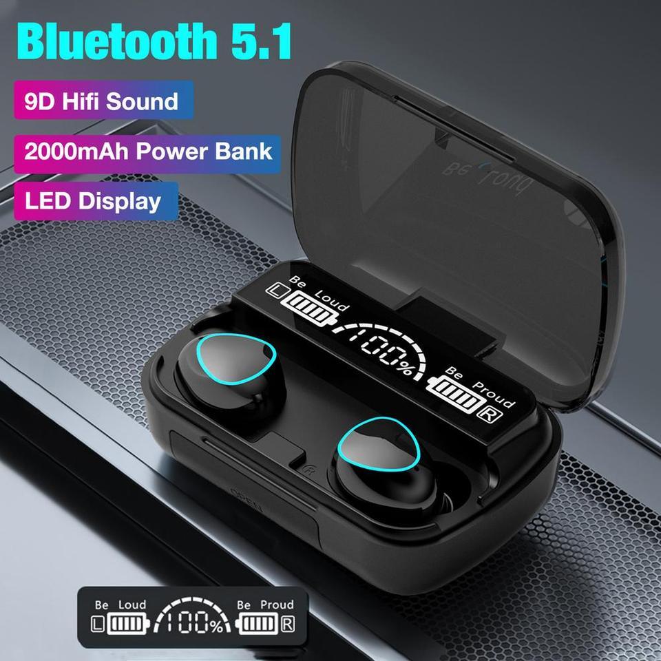 m10 TWS Fone De Ouvido Sem Fio Bluetooth 5.1 9D Microfone À Prova D'água m10 | Shopee Brasil