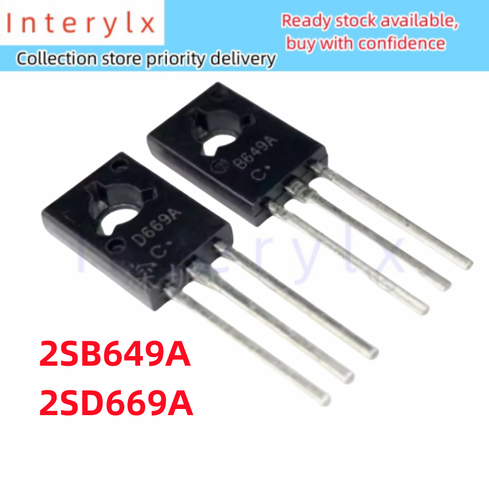 10 Peças 50 2SB649A 2SD669A B649A D669A B649 D669 Novo transistor De ...