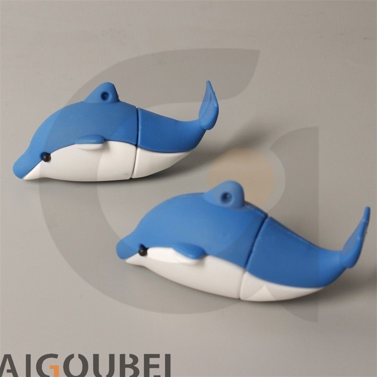 Unidade Flash Dolphin Criativa USB De Silicone Alta Velocidade Mini ...