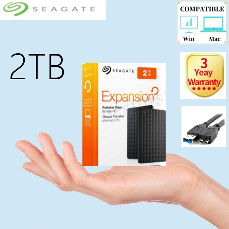 Seagate-External Disco Rígido 4TB HDD 2.5 Polegadas 2TB Expansão HD 1TB USB 3.0 Portátil ...
