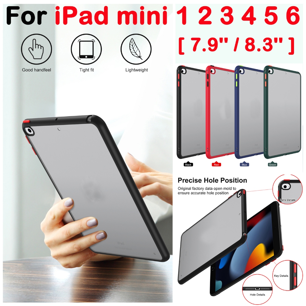 Para iPad mini 1 2 3 4 5 6 8,3 polegadas 7,9 Fosco Translúcido Estilo ...