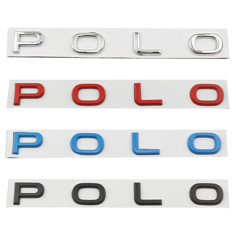 3D Metal POLO Adesivo De Cauda Modificado POLOPLUS Logotipo Da Traseira Com Letra Emblema ...