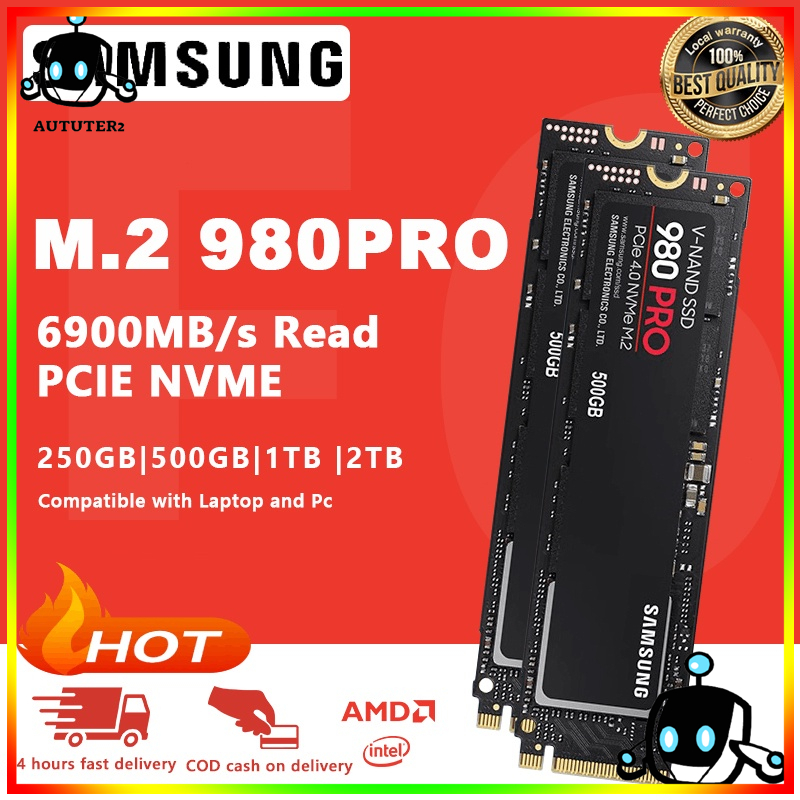 Samsung 980 Pro M . 2 Ngff SSD Disco Rígido SSD 128G/1T/2T/4TSSD Notebook PC Unidade De Estado ...