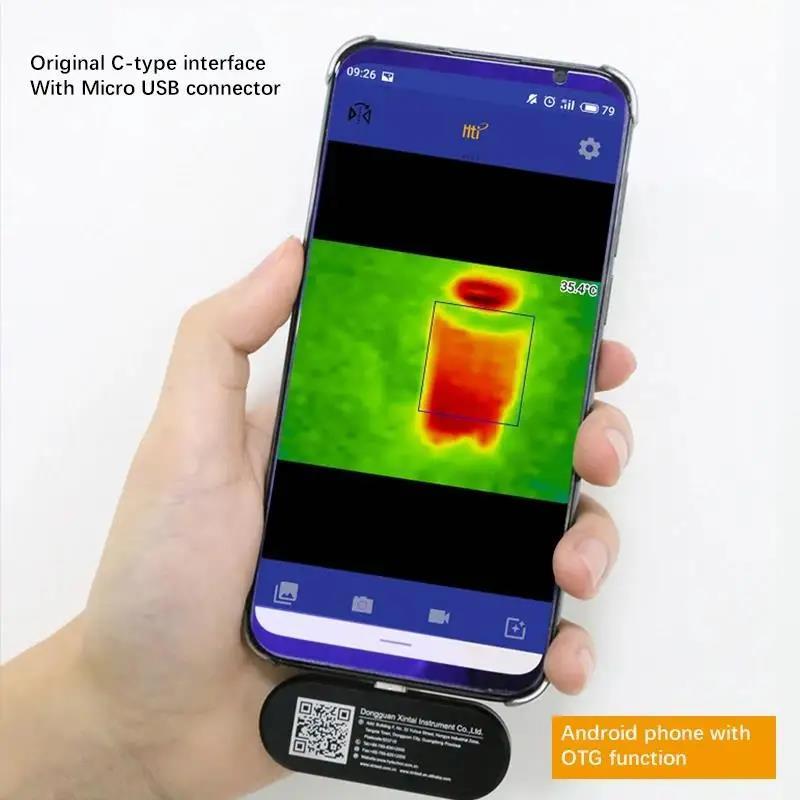 Hti HT-102 32x32 Resolução Câmera Térmica Móvel USB Tipo-C Dispositivos ...