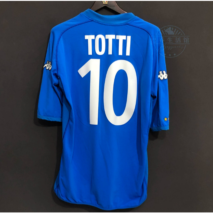 2002 Itália Home TOTTI MALDINI DEL PIERO Camiseta Personalizada De Alta ...