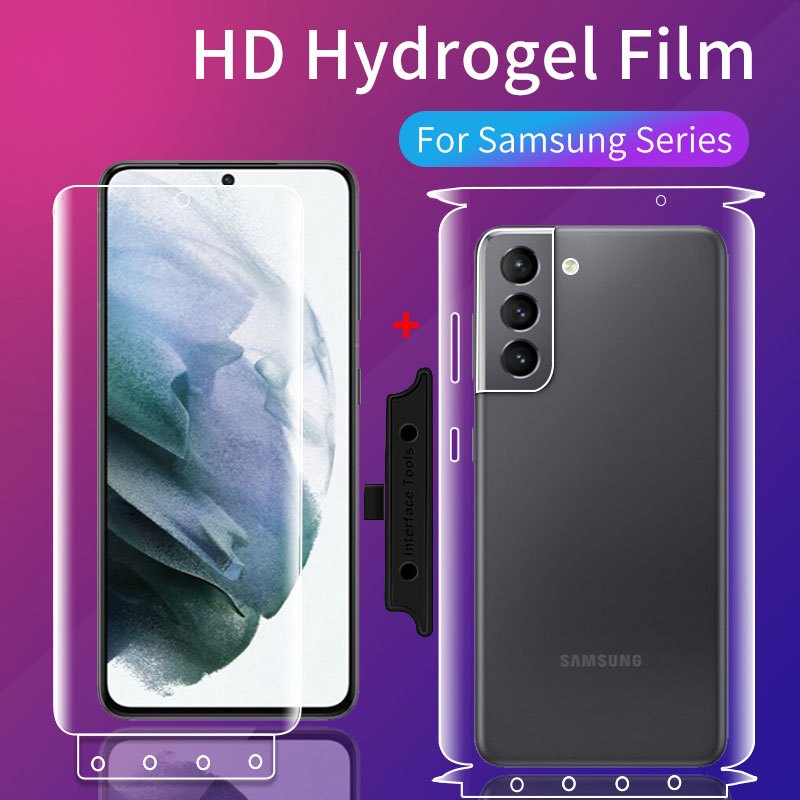 (frente + traseiro)Transparente Fosca Película De Hidrogel Para Samsung Galaxy S24 Plus S24 ...