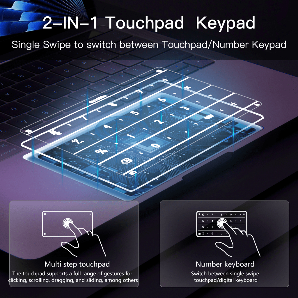 The Nums smart Numeric keyboard for windows PC, TouchpadProtector , 2-N ...