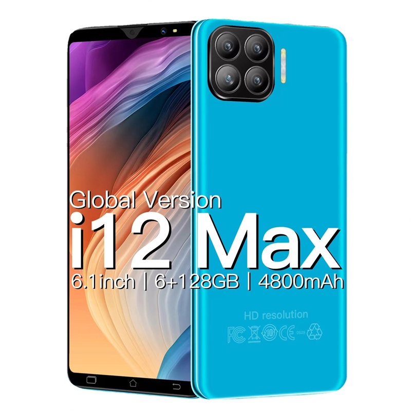 Smartphone Celular i12 Pro Max 6,1 Polegadas 6GB + 128GB Dual SIM Card ...