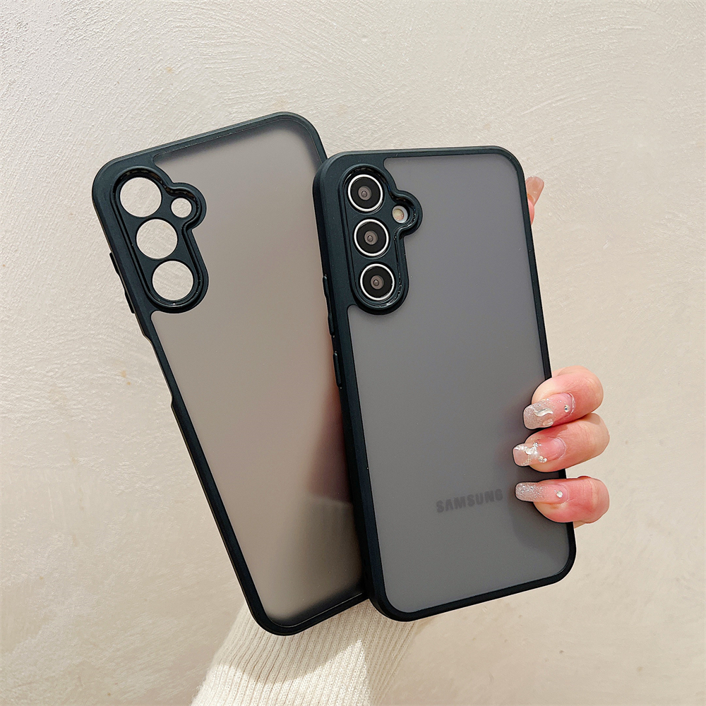 Capa Dura Preta Fosca Para Samsung Galaxy A06 A16 A26 A36 A56 A15 A25 A35 A55 A14 A24 A34 A54 5G ...