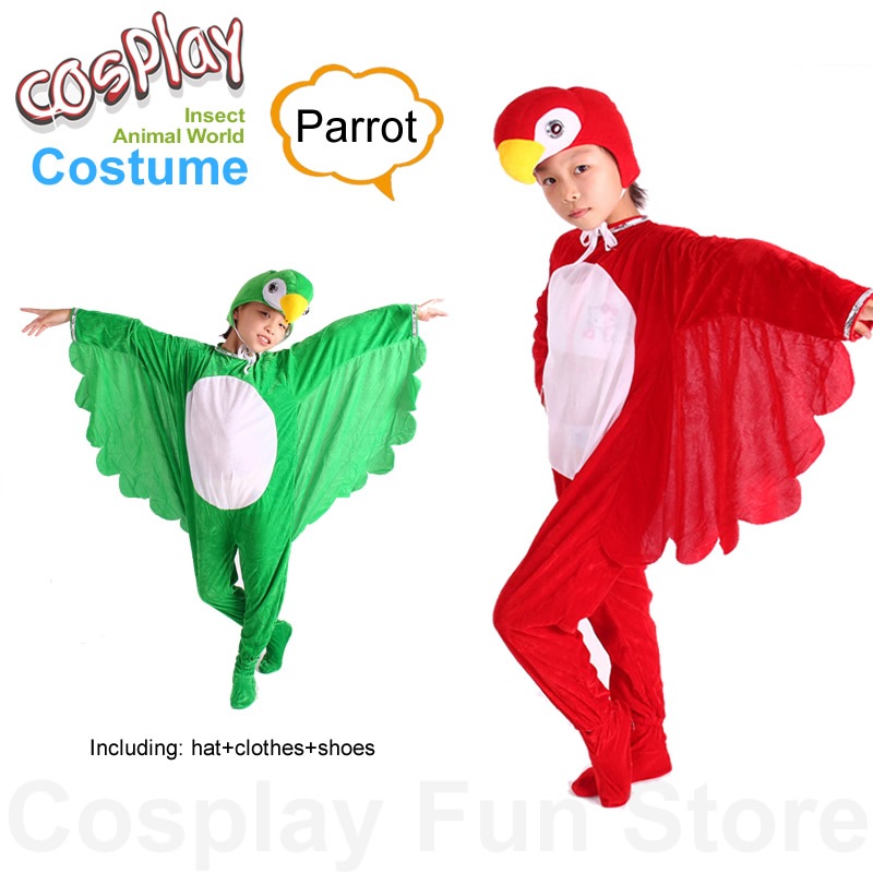 Crianças Cosplay Parrot Performance Costumes Periquito Budgerigar ...