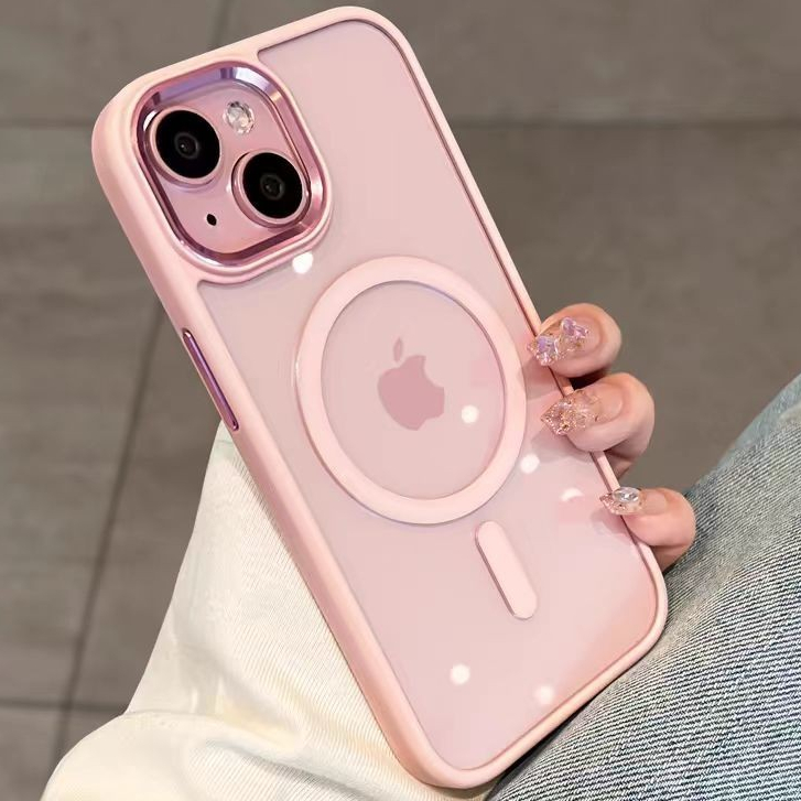 Capa De Acrílico Transparente Com Carregamento Sem Fio Magnético Anti-Impacto Case Capa Capinha ...