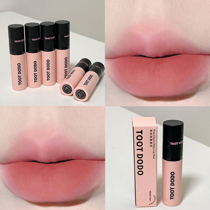 Toot DODO Maquiagem estilo coreano Batom Mate Não Desbotado Batom ...