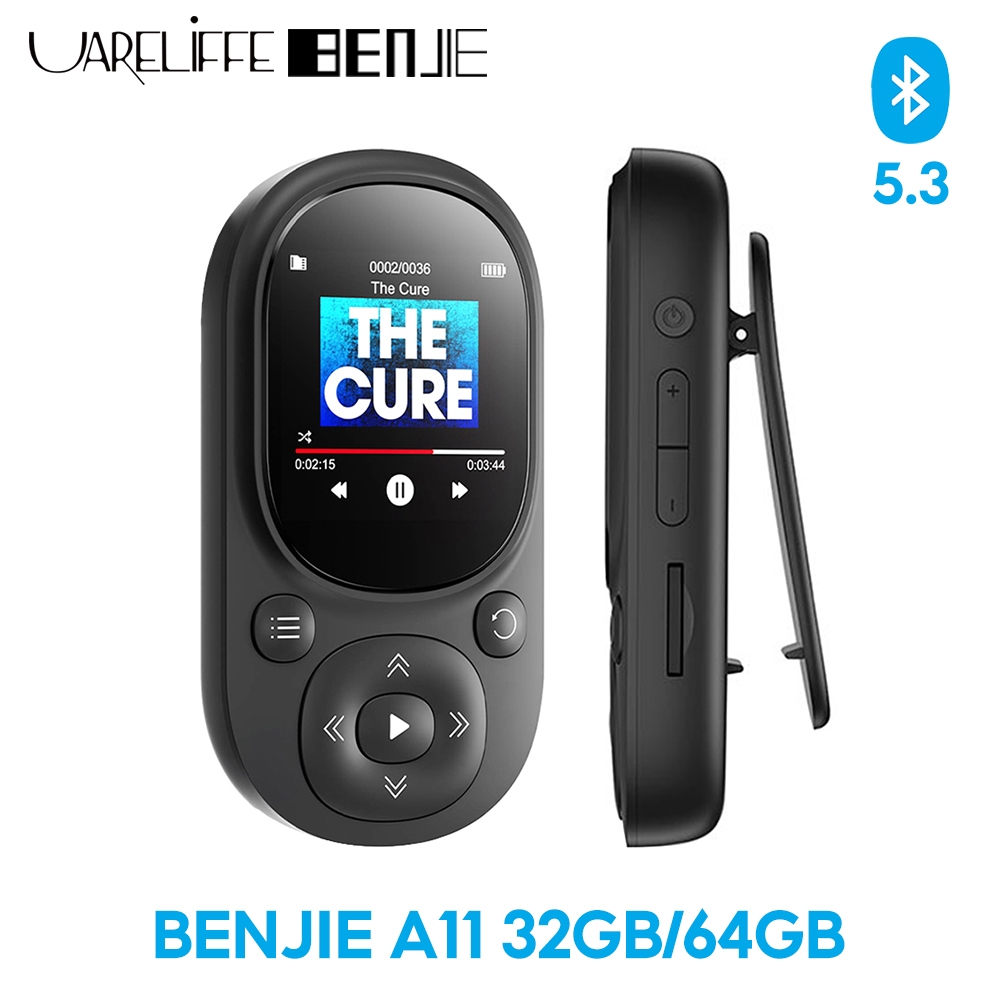 Uareliffe BENJIE A11 Mini MP3 Player Com Clipe 32G/64G Suporte Cartão ...