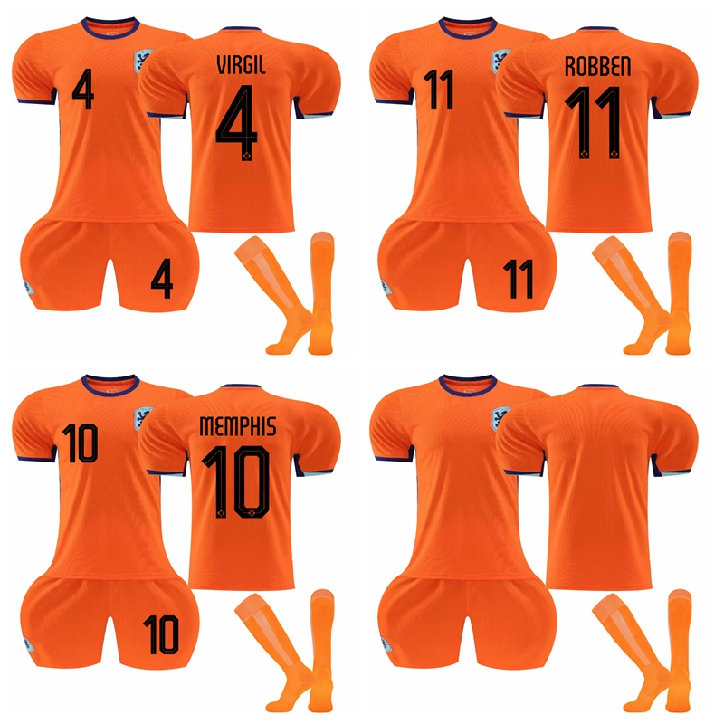2024-25 Holanda Campeonato Europeu De Futebol Da UEFA Home Kit Jersey ...