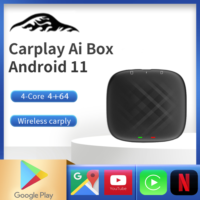 Carlinkit Carplay Ai Box Mini Android 11 4+64GB QCM2290 4-core wireless TV Auto Youtube Netflix ...