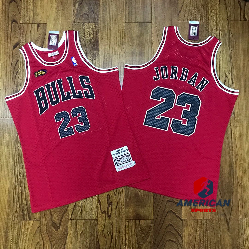 Masculino Camisa Nba Chicago Bulls Shirt 23 Michael 1996Jordan Camiseta Mitchell & Ness 98 ...
