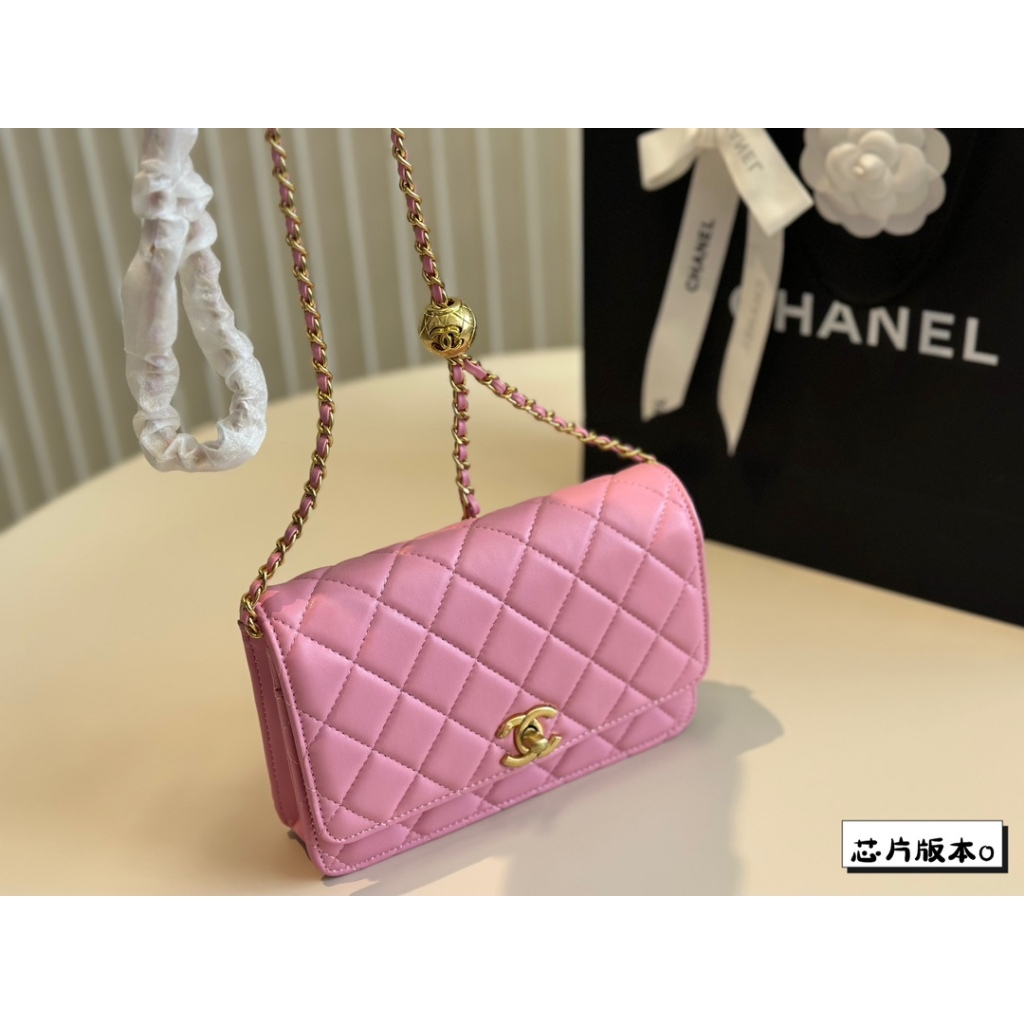 A Nova Carteira De Couro Da Chanel WOC Para Bolsa Feminina Com Corrente ...