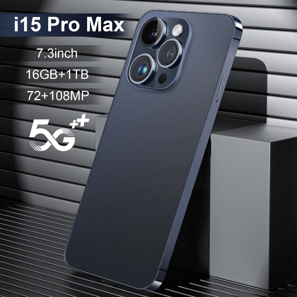 Smartphone i15 Pro Max 5G Android 6.8 Polegadas OTG Tela Cheia Face ID 1TB Celulares Versão ...