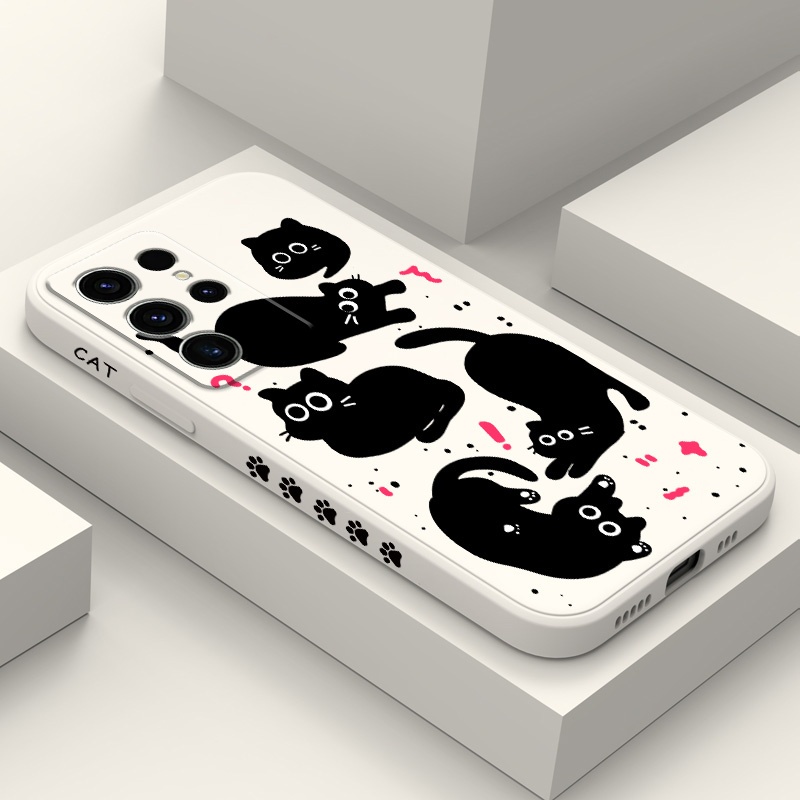 Feliz Gatinho Caso De Telefone Para Samsung Galaxy S25 S24 S23 S22 FE ...