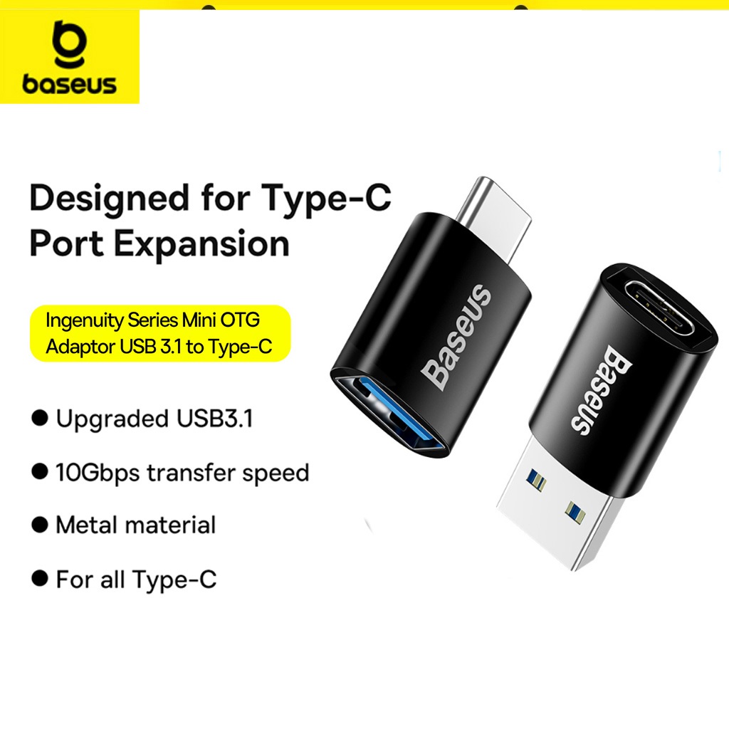 Adaptador Baseus USB 3.1 OTG Tipo C Para Telefones Computador Portátil ...