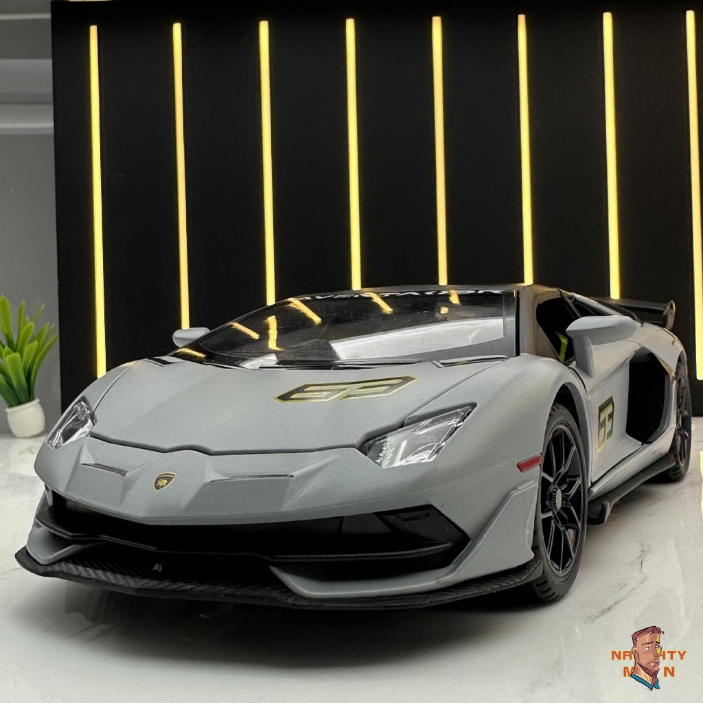 [NAU-MAN] 1: 24 Lamborghini SVJ 63 Modelo de supercarro Luz sonora do ...