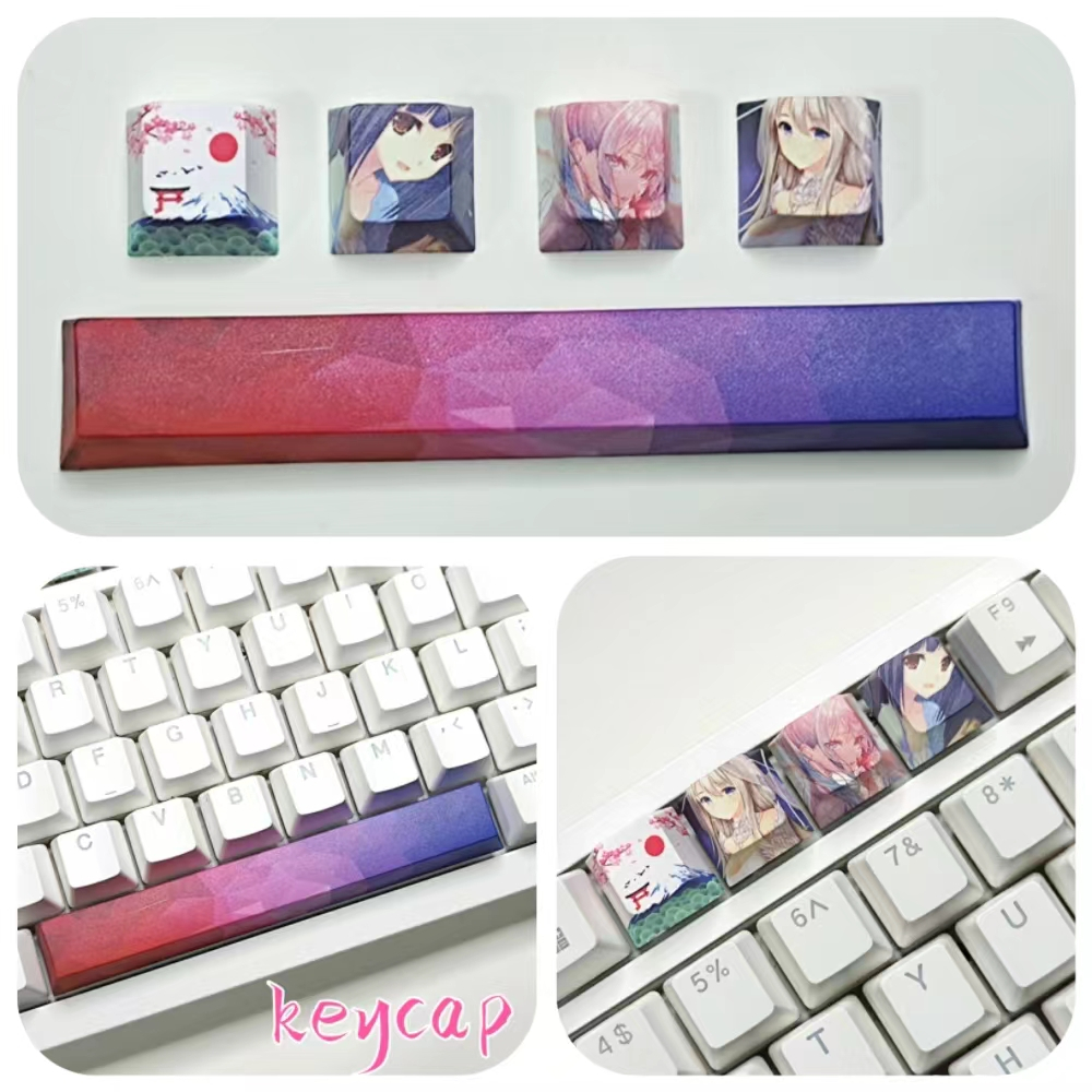 5pcs PBT Keycap 2D para Teclado Mecânico YURJ | Shopee Brasil