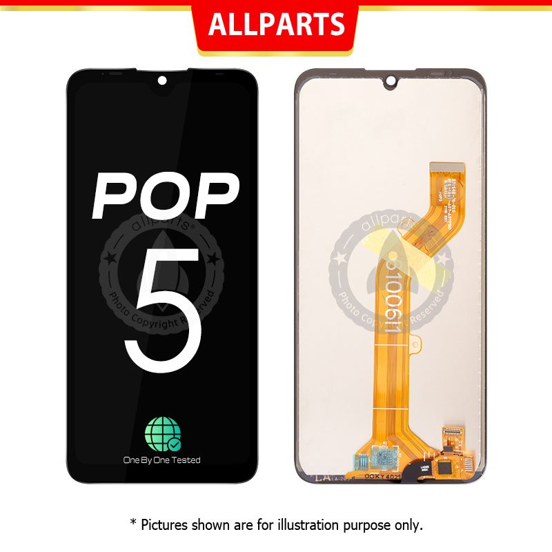 Tela Frontal Display do Tecno Pop 5 LCD Touch Completo Compatível Cona ...