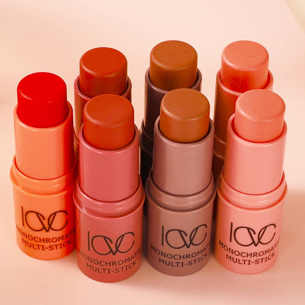 Multicolor Blush Stick, Controle de óleo à prova d'água, Textura Creme ...