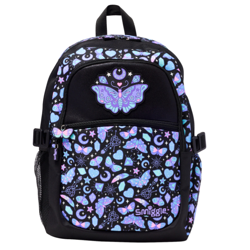 Smiggle Black butterfly Fly High Classic Fixar Mochila Para Crianças Do ...