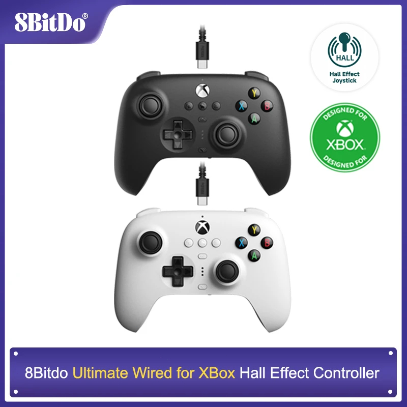 8BitDo NEW Ultimate Wired Game Controller Gamepad Com Joystick De ...