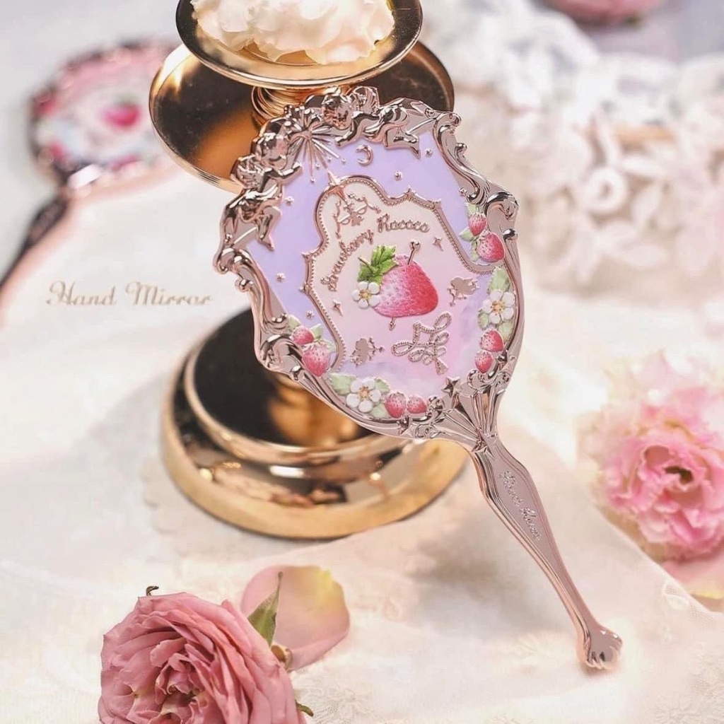 Flor KNOWS Strawberry Rococo Mirror Rococo Mirror Purple Hand Mirror ...