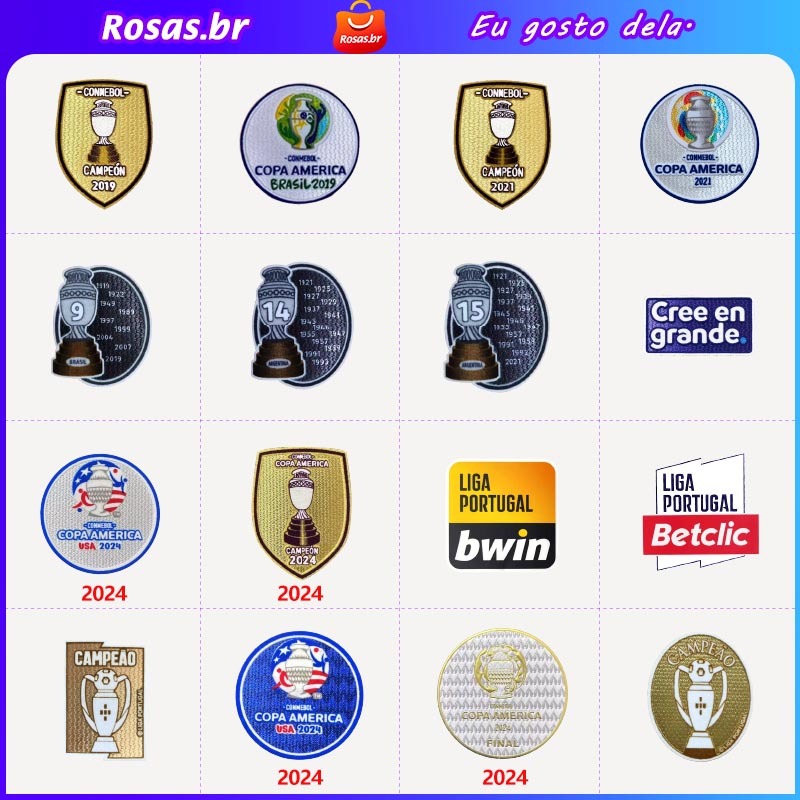 Patch Futebol Emblema de futebol [Copa da América] Patch de futebol ...