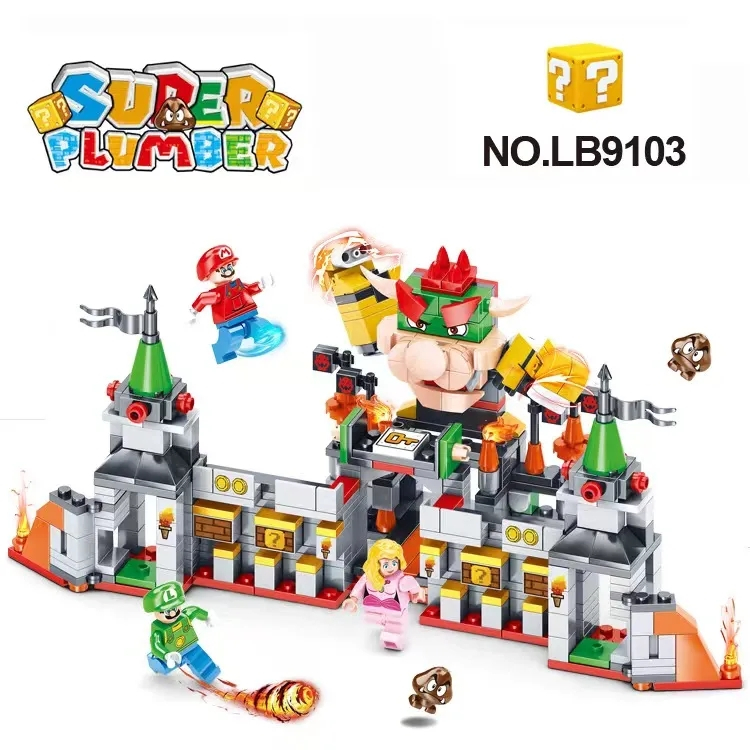 438pcs Novo Produto Compatível Lego Mario Series Cool Ba's Cool Castle ...