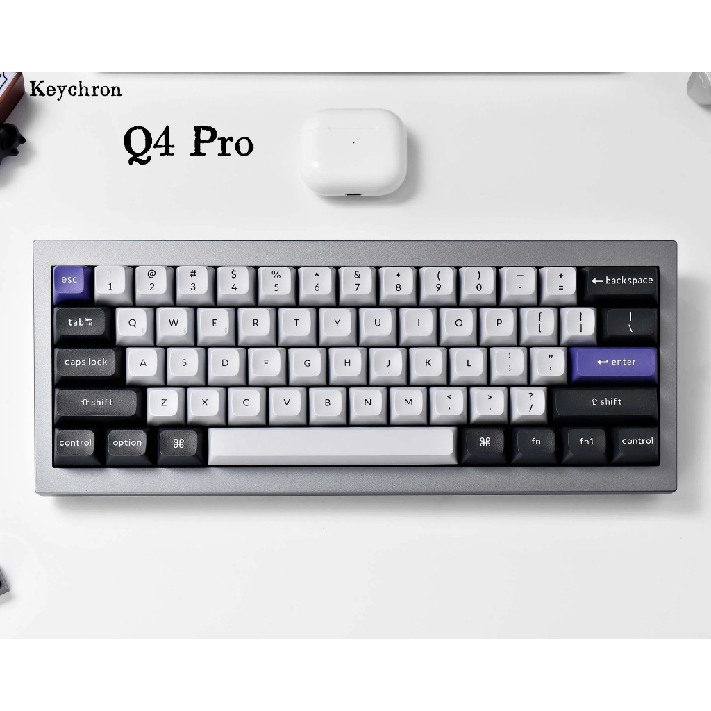 Keychron Q4 Pro (60 %) QMK/VIA Teclado Mecânico Sem Fio De meta ...