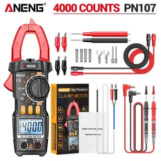 ANENG PN107 Pinça Amperimétrica Digital AC/DC True RMS 4000 Contagem ...